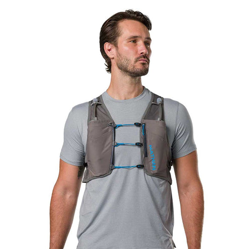 Pinnacle Breeze 4 Liter Hydration Race Vest - Charcoal/Electric Blue ...