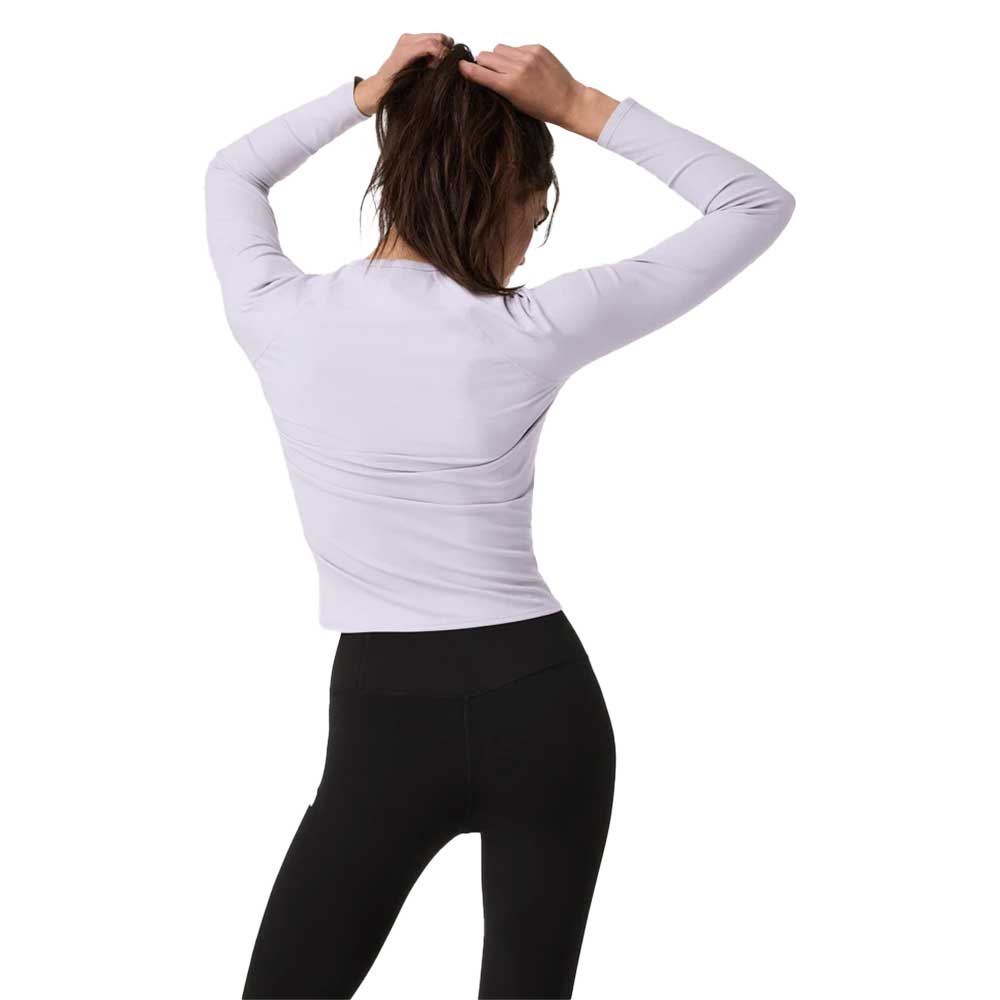 Women's Long Sleeve Pose Crew - Lavender Ice – Gazelle Sports